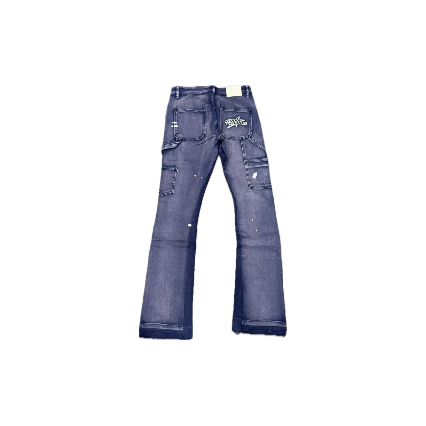 Triple Sevens Flare Denim Jeans Blue – That's OD